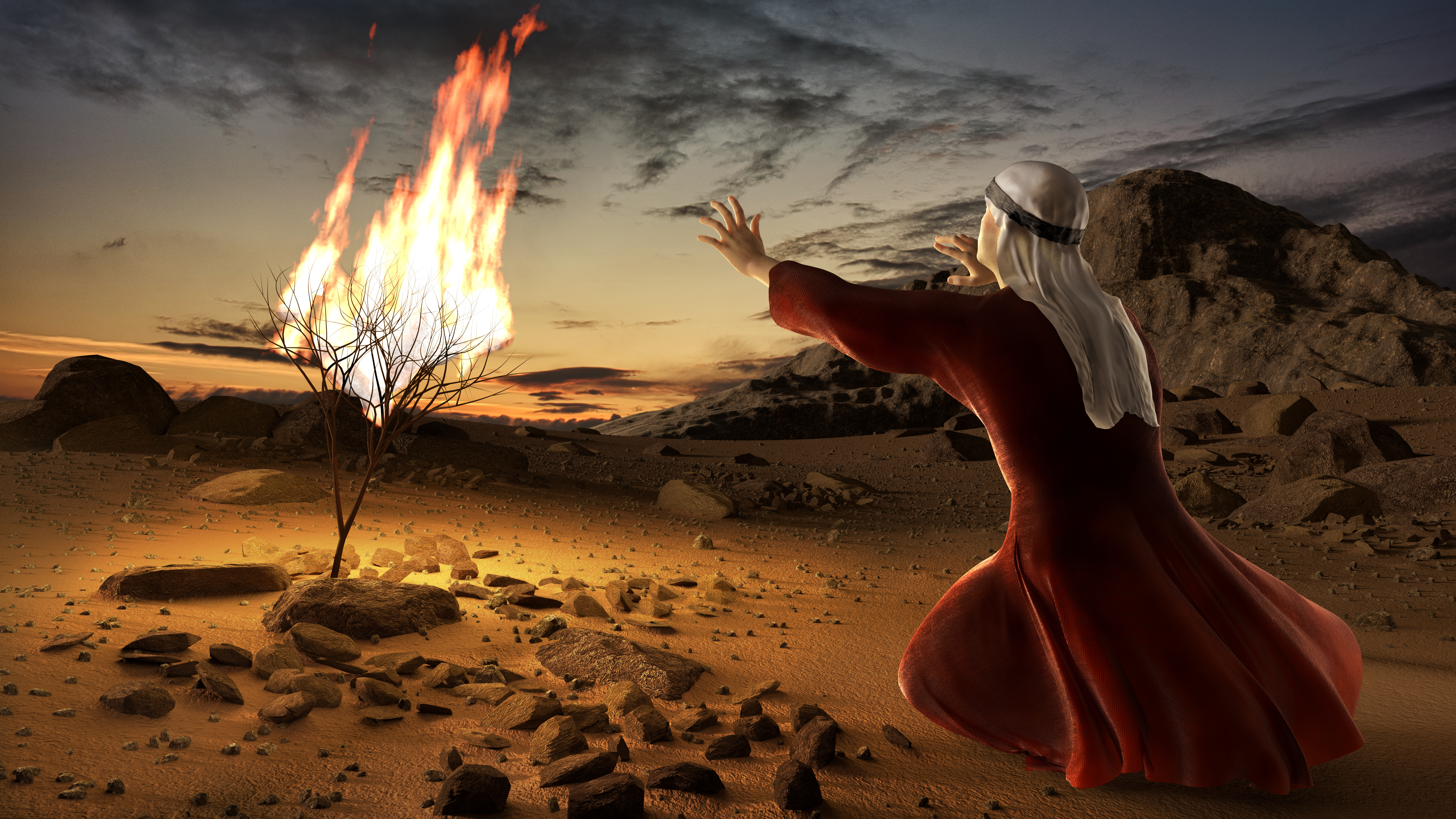 The Angel of the Lord at the Burning Bush | OnceDelivered.net